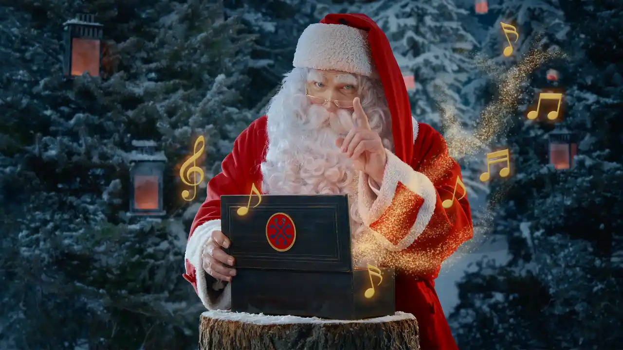 Erstellen Sie zu Weihnachten ein Video vom Weihnachtsmann PNP